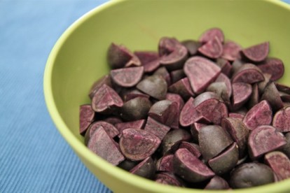 Simple Roasted Purple Potatoes for #SundaySupper