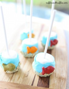 Fish Bowl Marshmallow Pops