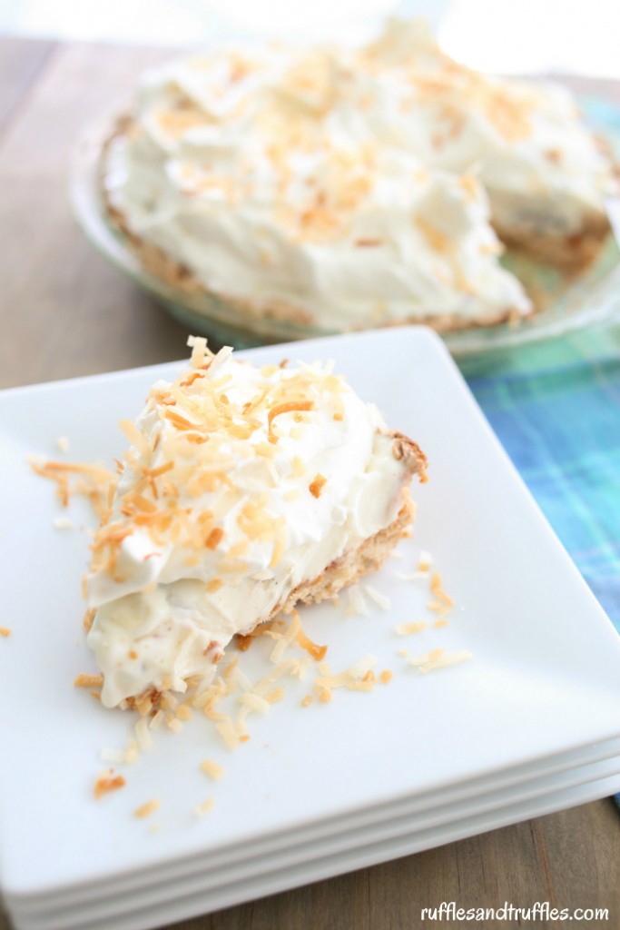 Coconut Macaroon Ice Cream Pie - Helpful Homemade