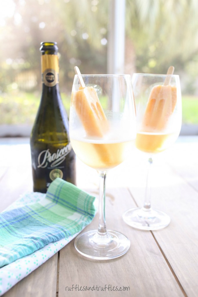 Popsicles in Prosecco - Helpful Homemade
